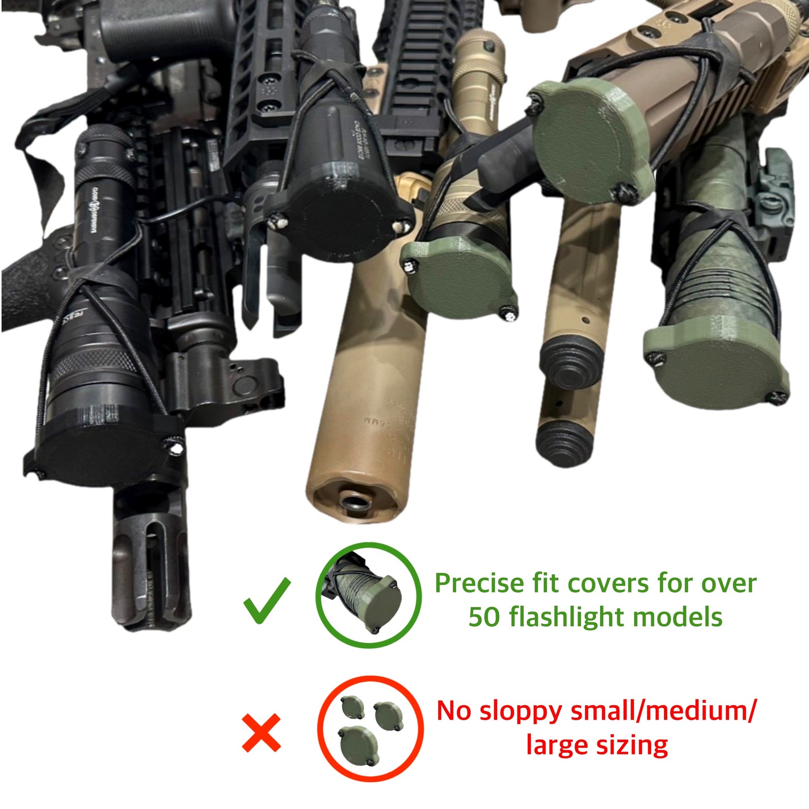 Light / Lens Cover for Weapon-Mounted Flashlights – hammy3dprints