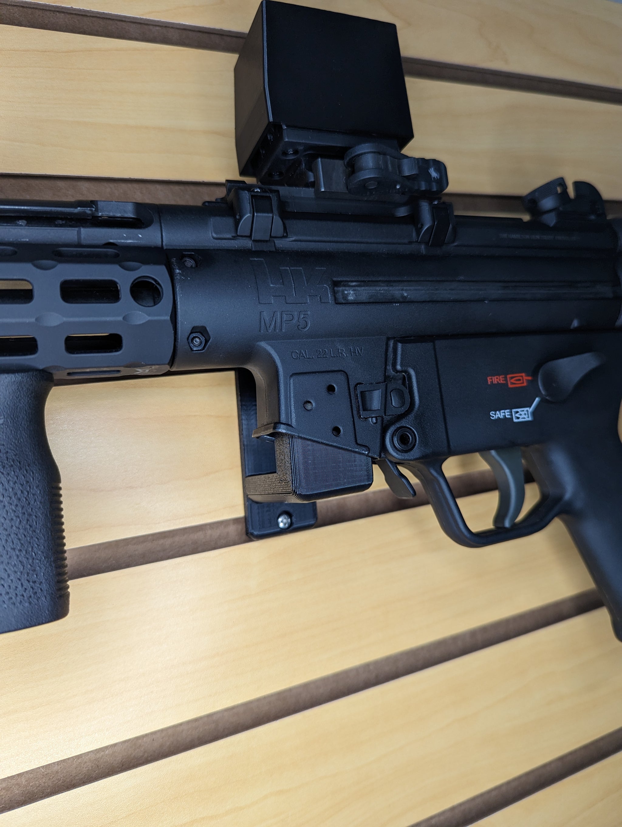 Magwell Mount for HK and GSG MP5 22 - Slatwall | Rifle Holder Storage ...