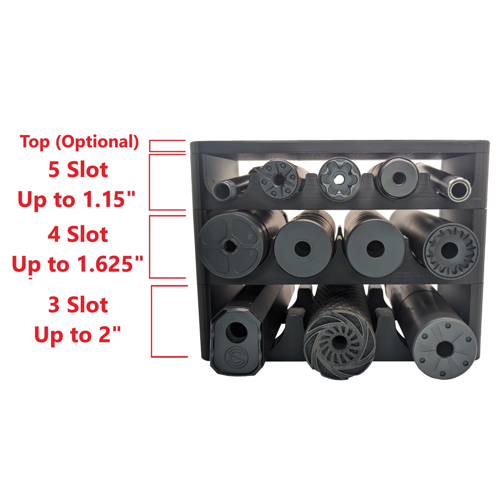 Modular Silencer Display Rack / Shelf | Suppressor Holder Storage Rack ...