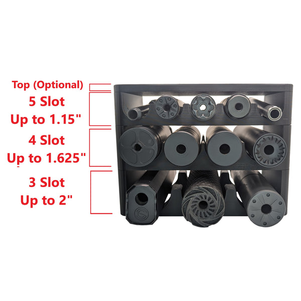 Modular Silencer Display Rack / Shelf | Silencer Holder Storage Rack ...