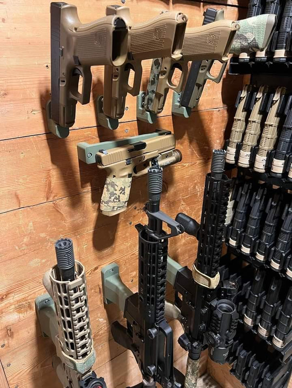AR 15 Inline Vertical Magwell Mount - Wall | Rifle Holder Storage Rack ...