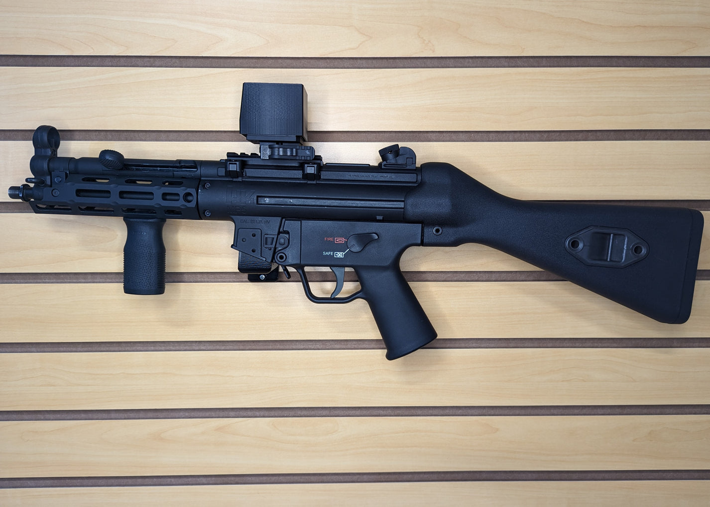 Magwell Mount for HK and GSG MP5 22 - Slatwall | Rifle Holder Storage ...