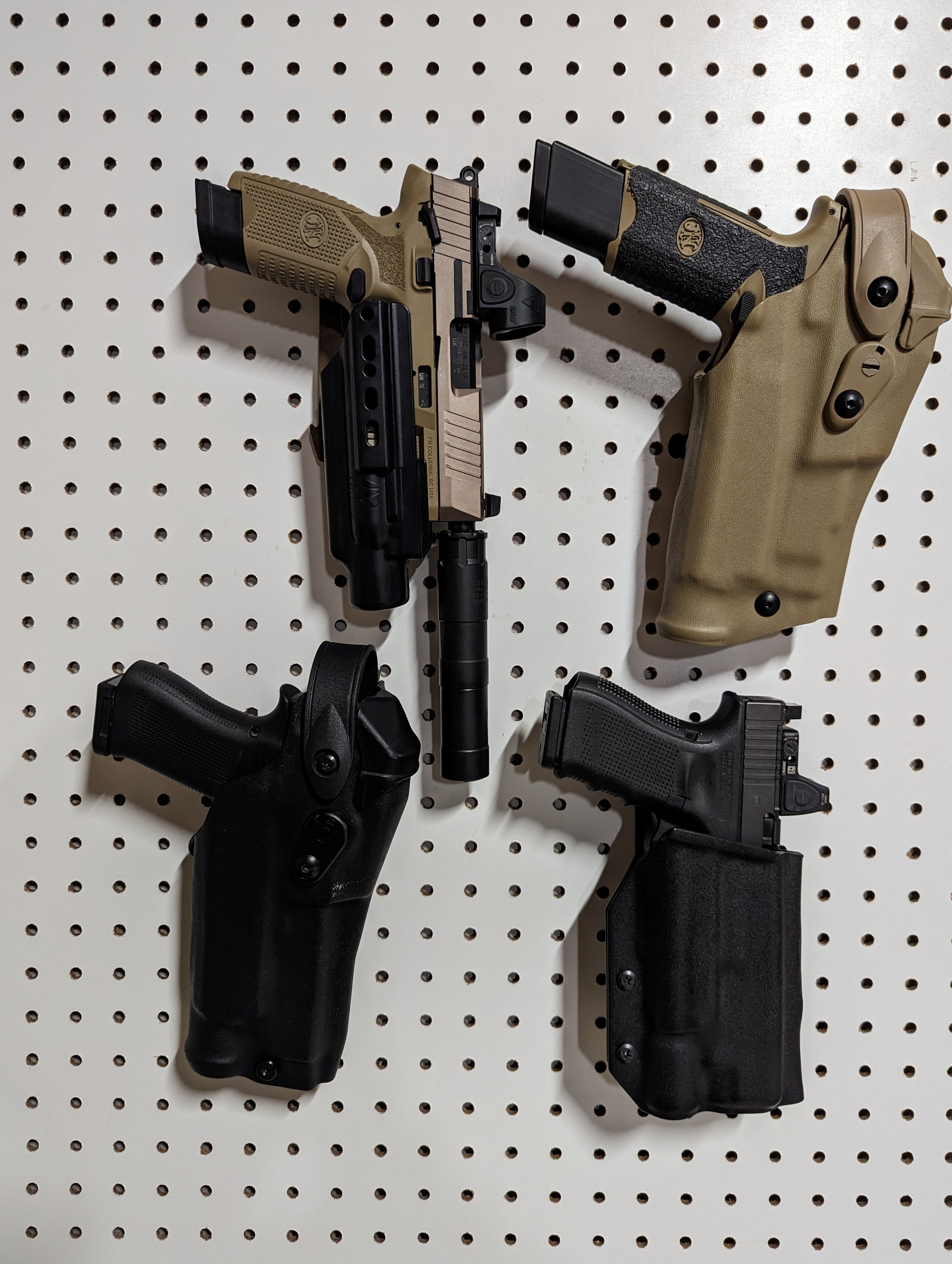 Slip-On Mount for Safariland QLS - Pegboard / IKEA Skadis / Wall Contr ...