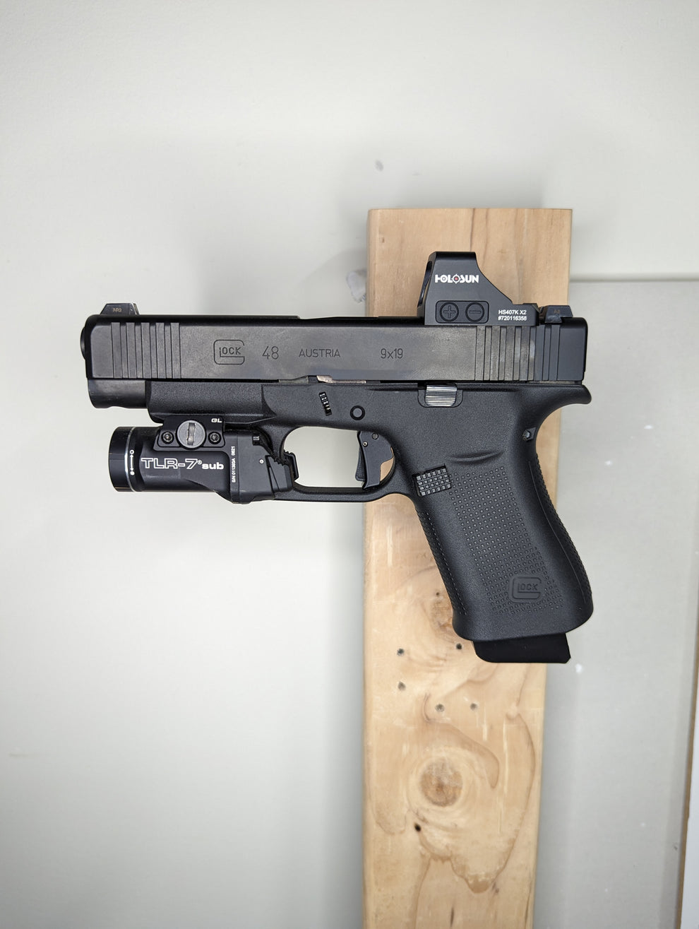 Magwell Mount for Glock 43X / 48 - Wall | Handgun Holder Storage Rack ...