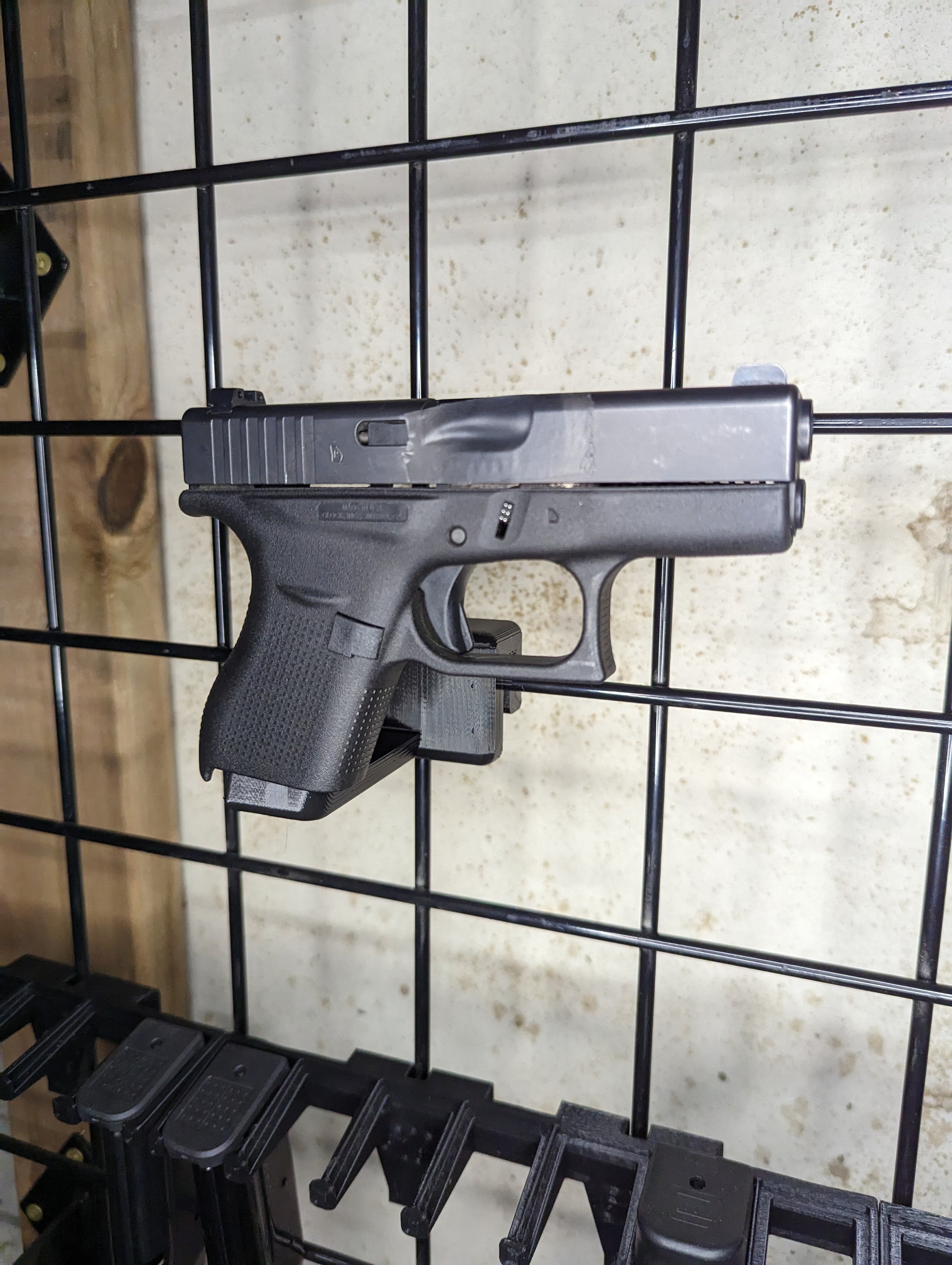 Magwell Mount for Glock 42 - Gridwall | Handgun Holder Storage Rack ...