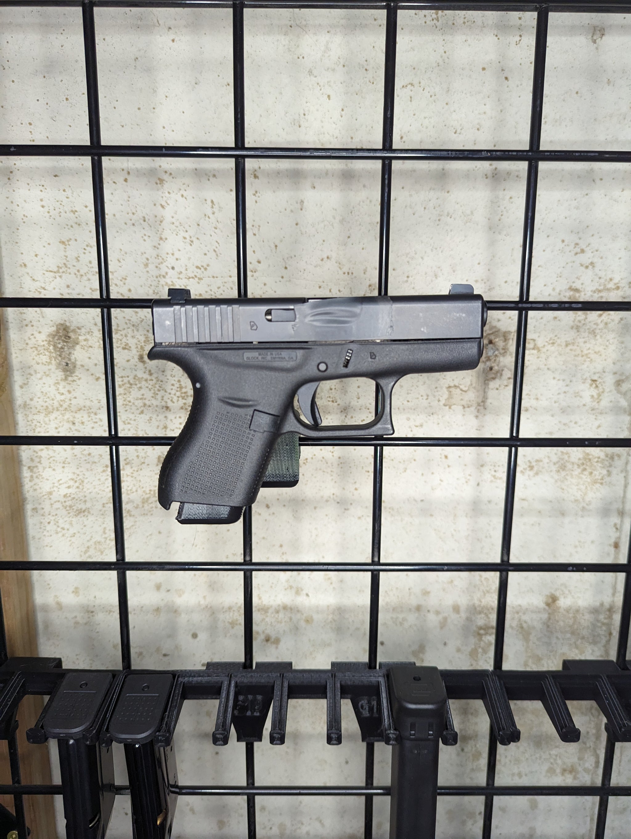 Magwell Mount for Glock 42 - Gridwall | Handgun Holder Storage Rack ...