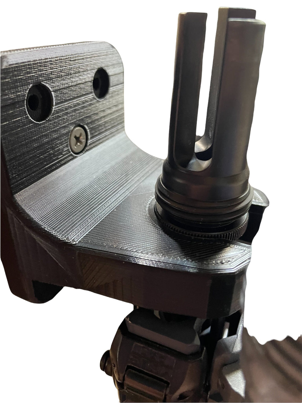 Gun Mount via SilencerCo ASR Muzzle Device - Wall | Rifle Holder Stora ...