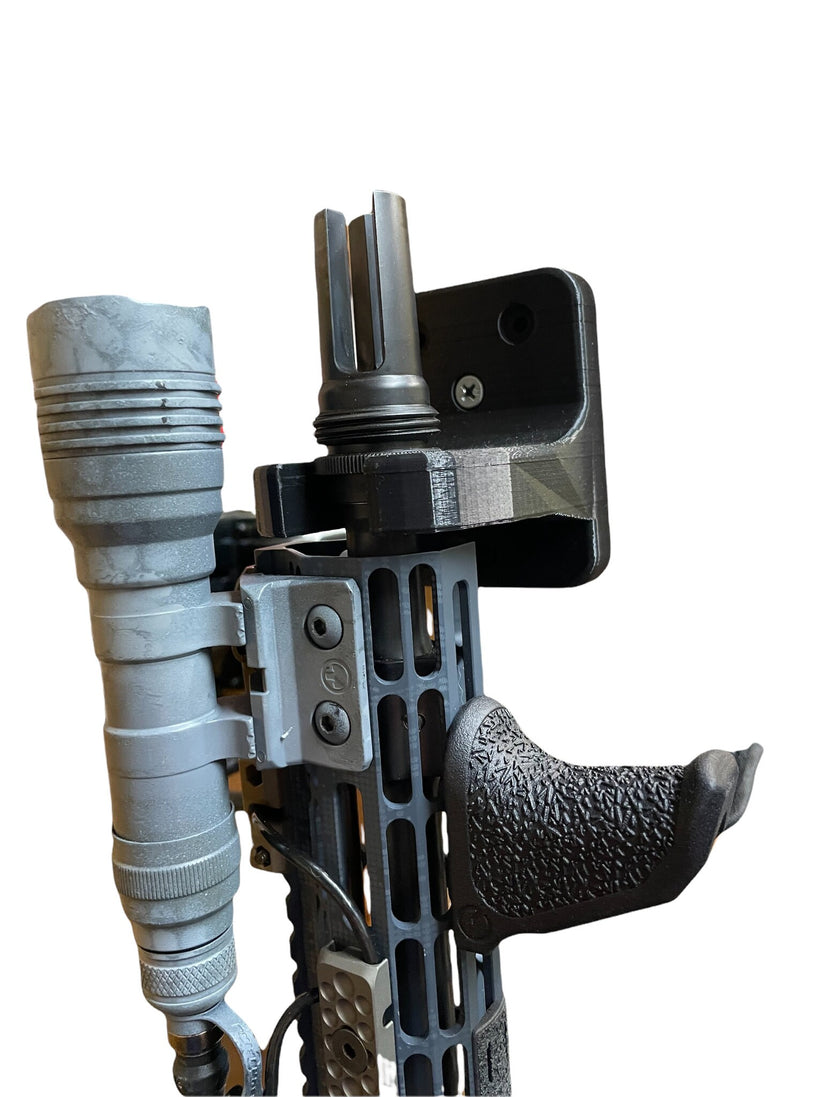 Gun Mount via SilencerCo ASR Muzzle Device - Wall | Rifle Holder Stora ...